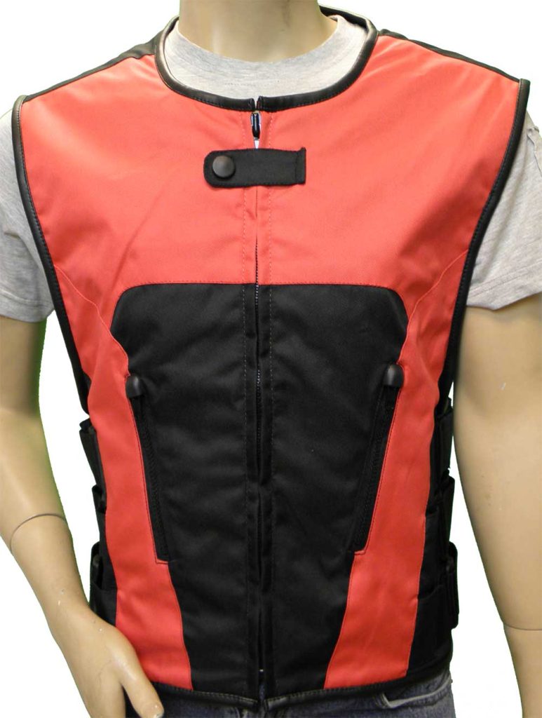 Red Textile Tactical Vest | Motorcycle Biker Kingman AZ Route 66